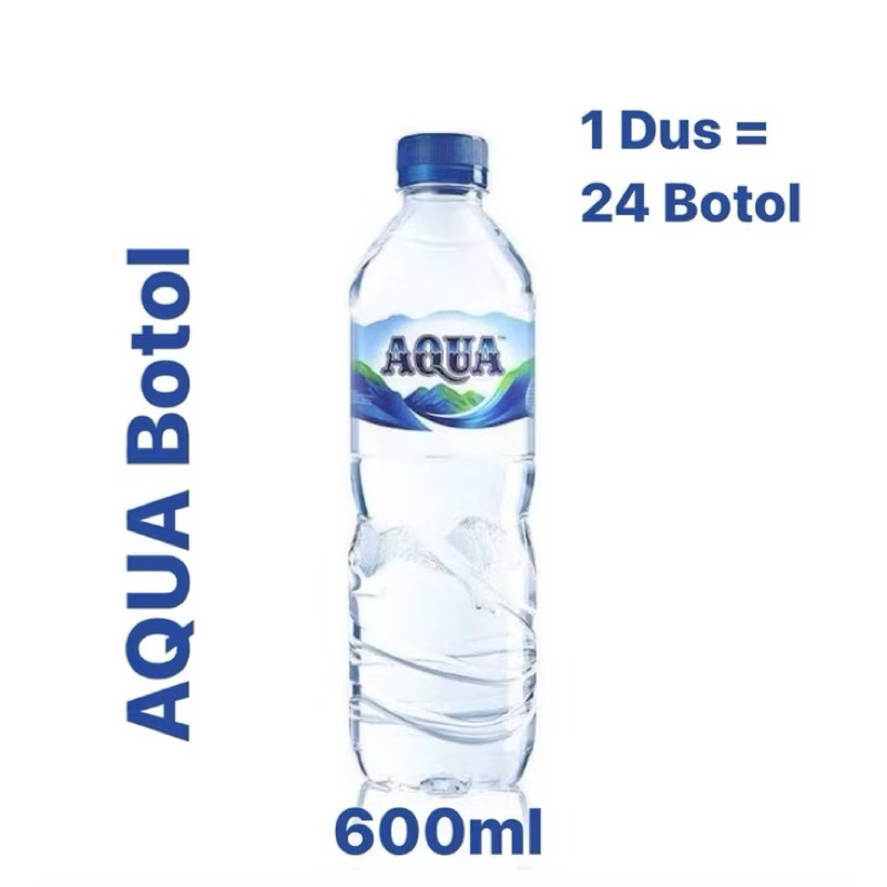 Jual Aqua Botol 600ml 1 Dus - 24 botol | Shopee Indonesia