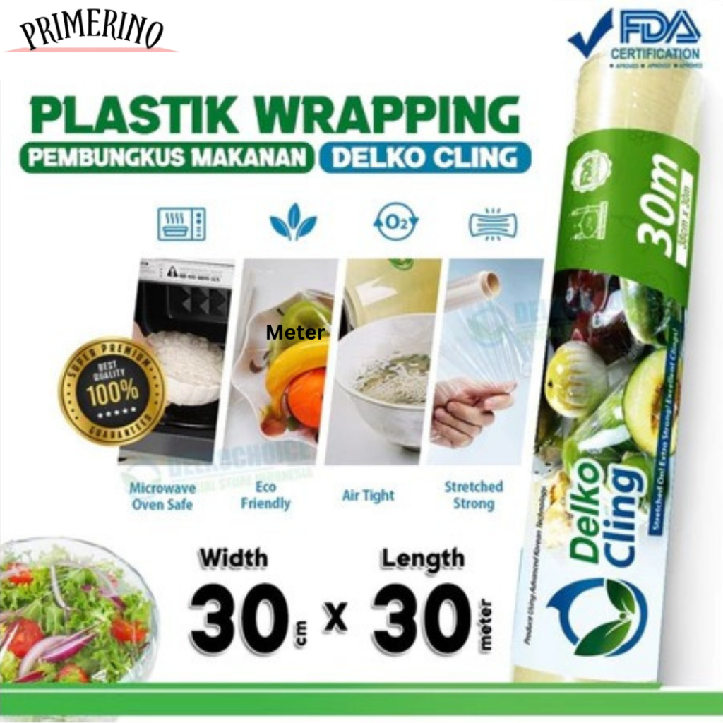 Jual Plastik Cling Wrap 30cm x 30 Meter / Food Wrapping Delko Cling ...