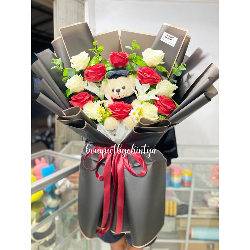 Jual BUKET WISUDA BUNGA JUMBO BONEK JUMBO KADO WISUDA HADIAH SEMPRO ...