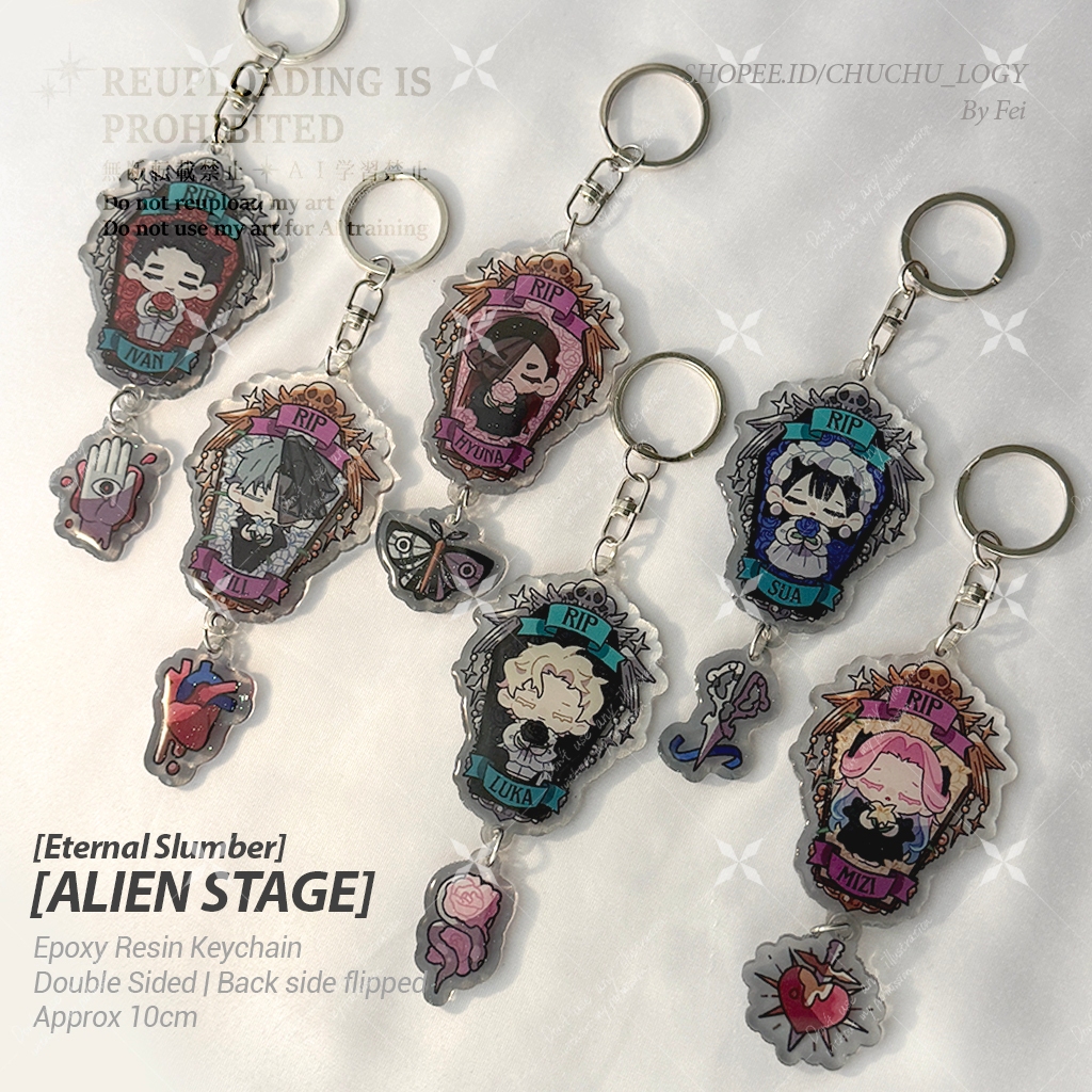 Jual Alien Stage [ Epoxy Keychain ] Mizi Sua Till Ivan Hyuna Luka ...