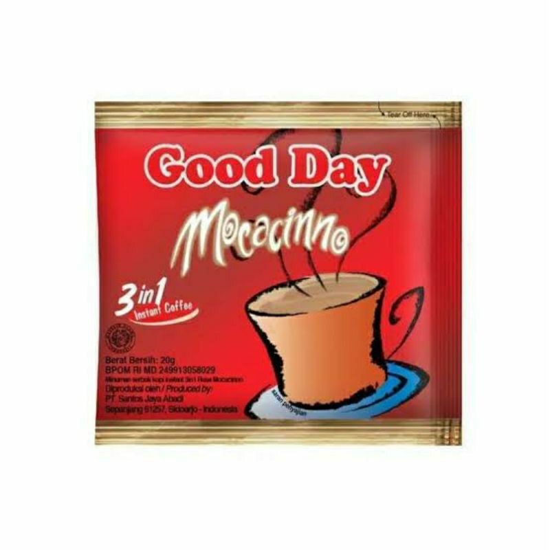 Jual KOPI GOOD DAY MOCACINNO / GOOD DAY MERAH 1 RENCENG ISI (10 SACHET ...