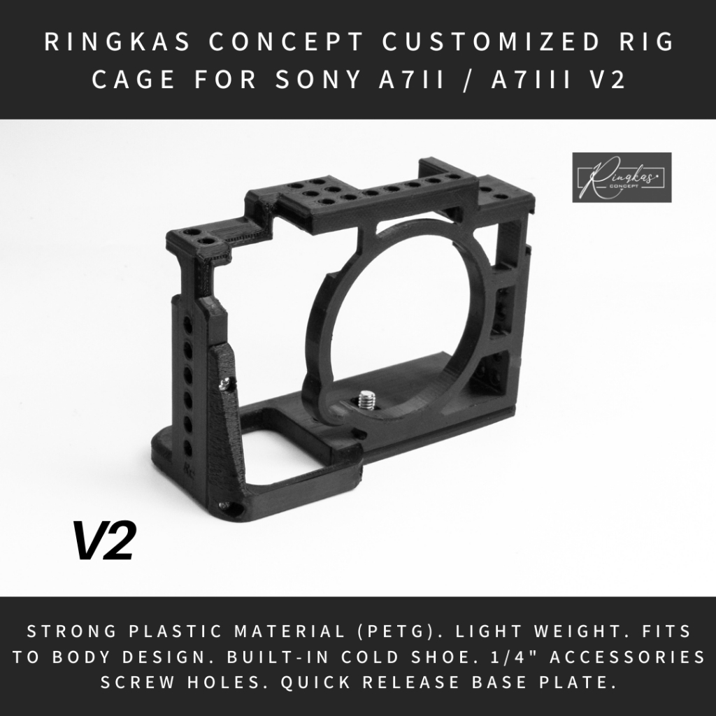 Jual RINGKAS CONCEPT V2 Customized Rig Cage Case Sony A7II A7III A7RIII ...
