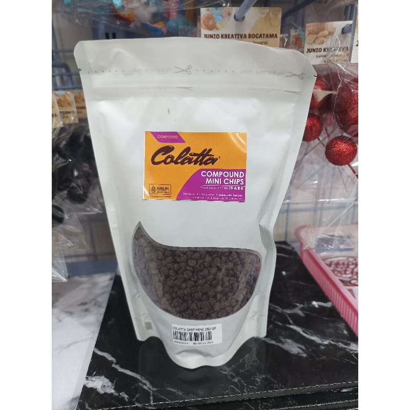 Jual Colatta Compound Mini Chips Dark Choco Chip 250 Gram | Shopee ...