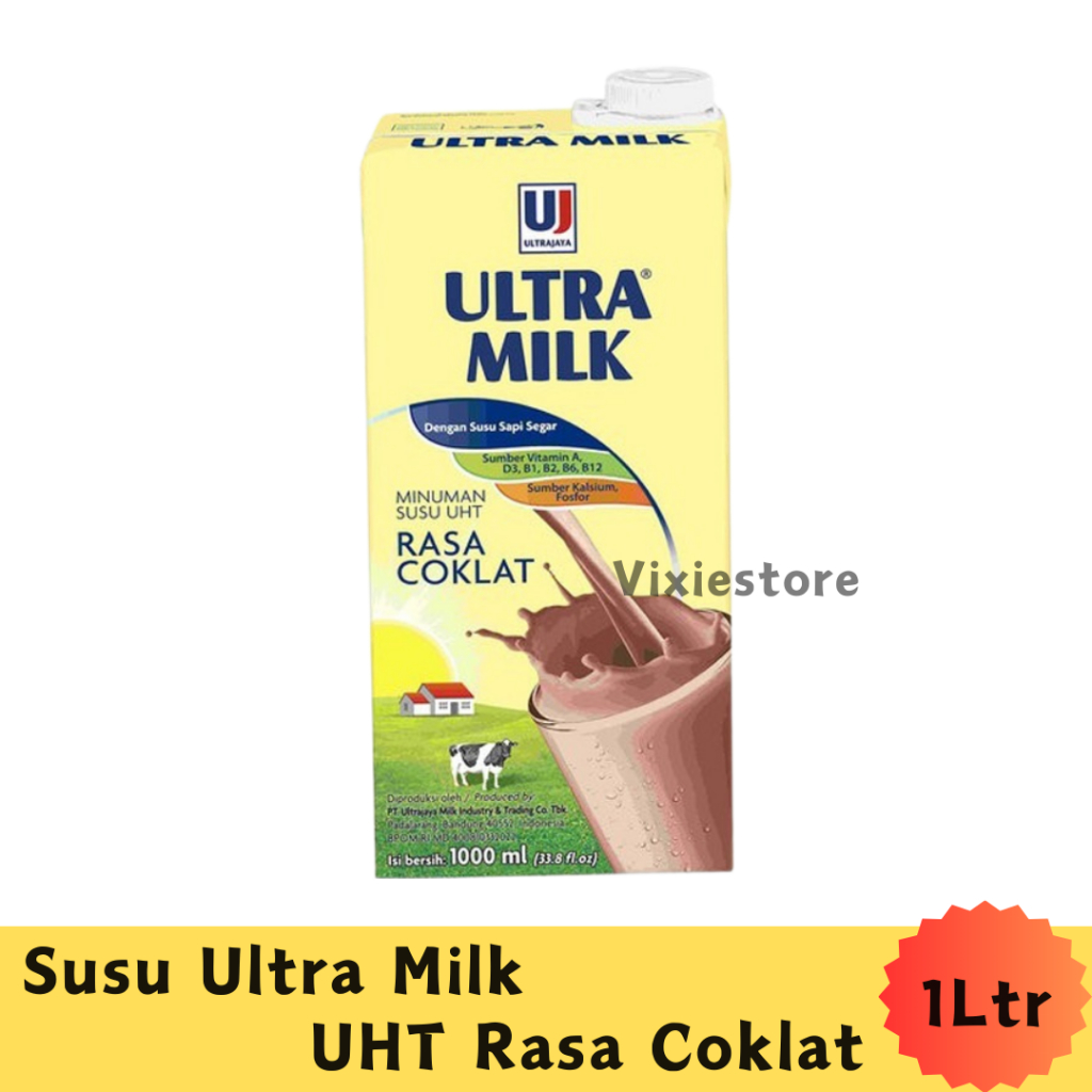 Jual Ultra Milk Susu UHT Rasa Coklat Cokelat Chocolate 1000 ml / 1 ...