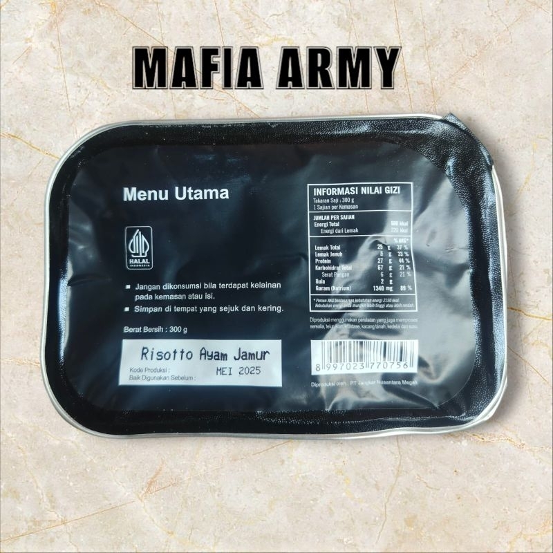 Jual RANSUM MAKANAN NASI KALENG RANSUM TNI NARAGA INSTAN TENTARA ...