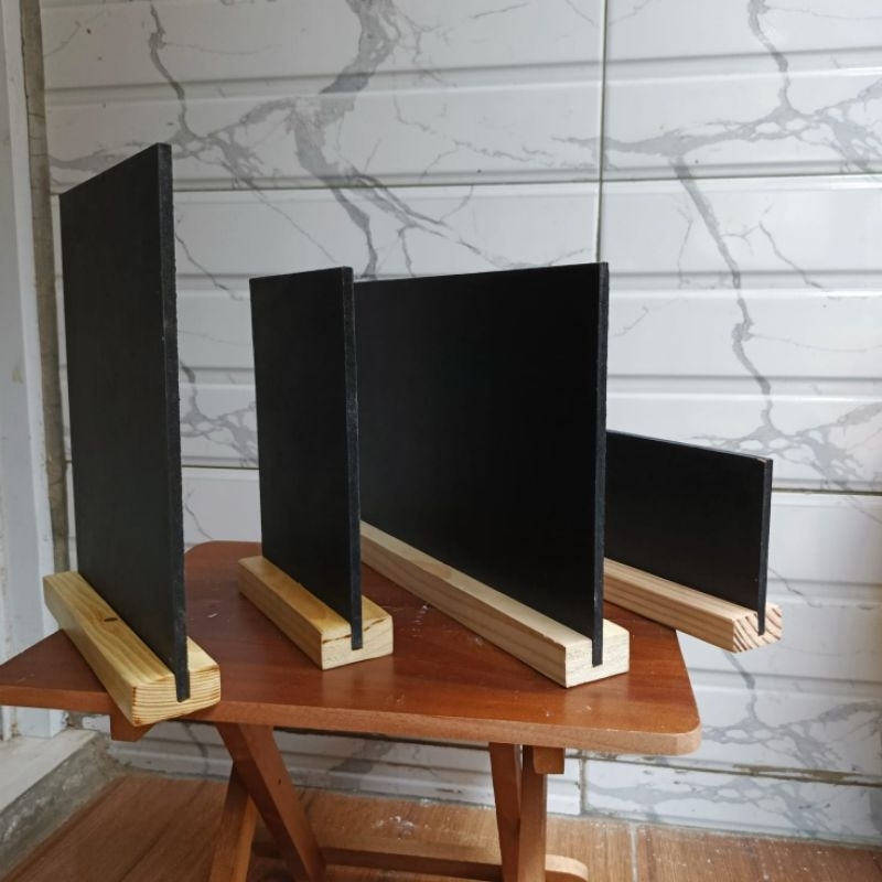 Jual MINI CHALKBOARD STAND FOOD TAG DIY PAPAN TULIS KAPUR MEJA KECIL ...