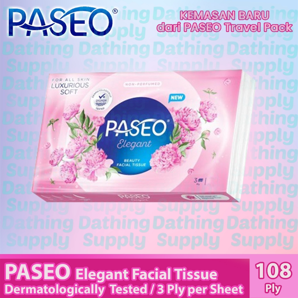 Jual Tissue Paseo Elegant Facial 108 Helai / 3 Helai Per Lembar ...