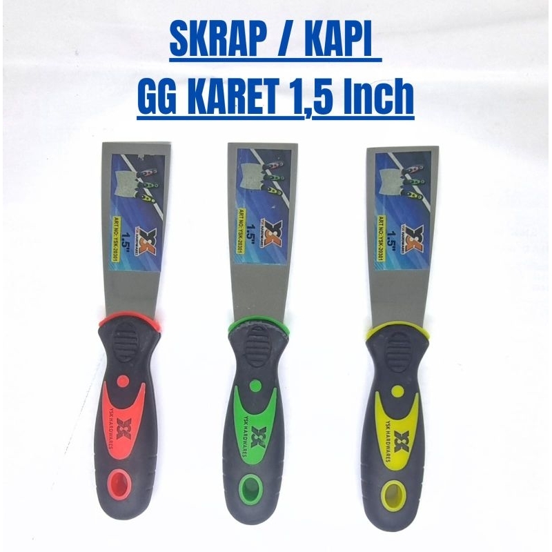 Jual Skraper/ Kapi Gagang Karet 1,5 inch | Shopee Indonesia