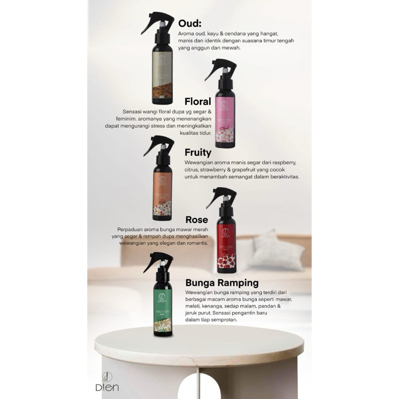 Jual SEPRAY ROOM DAN LINEN BY DIEN 100ml | Shopee Indonesia