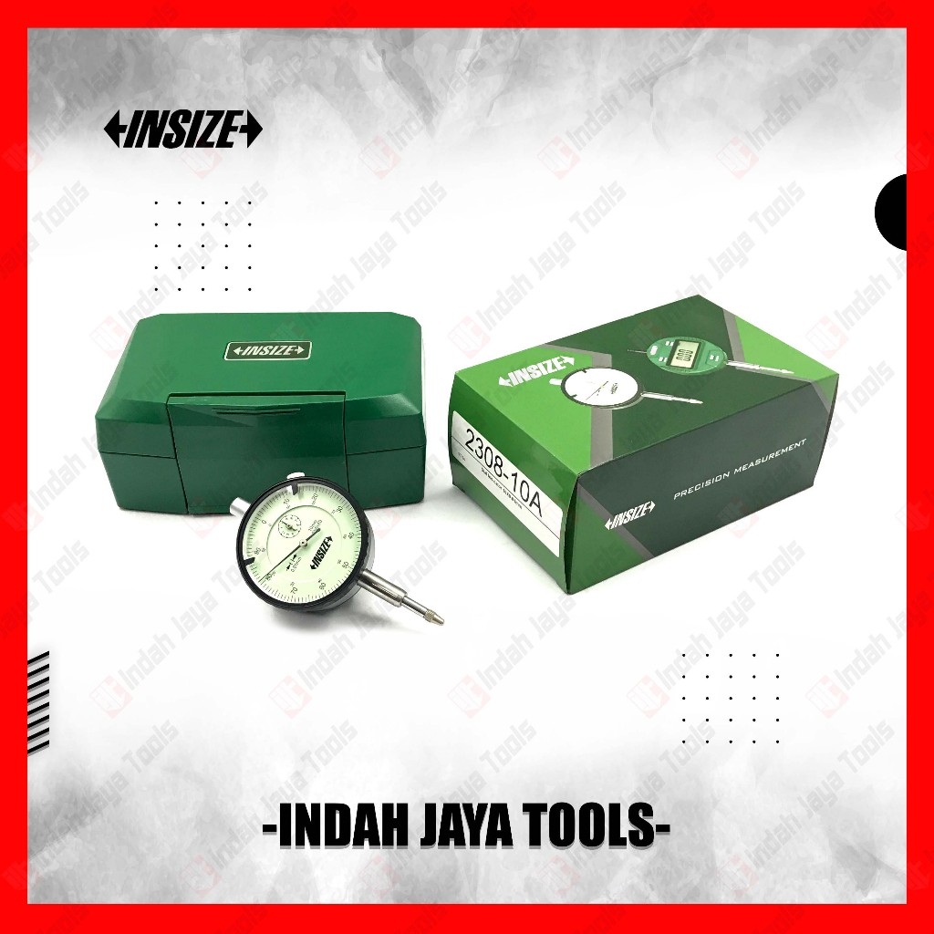 Jual INSIZE 2308-10A Dial Indicator 10 mm - Indikator Jarum Analog Alat Ukur Metric Gauge ...