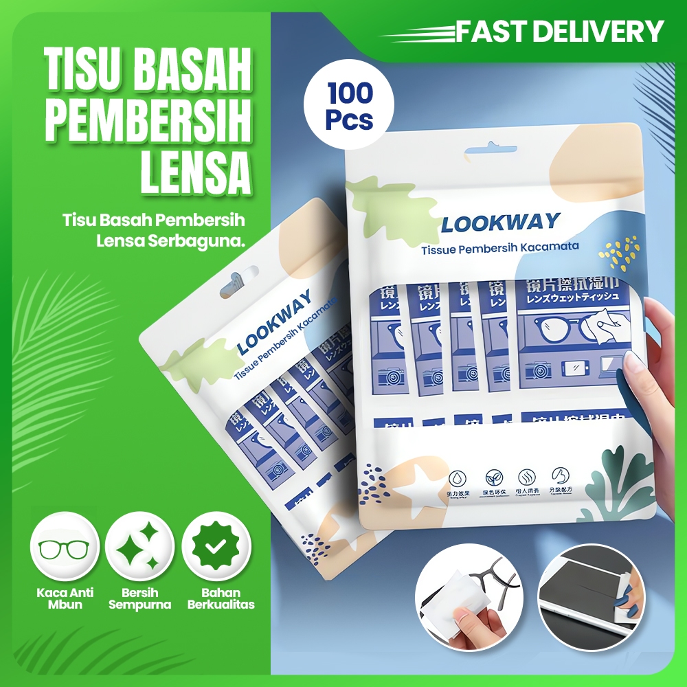 Jual Tisu Basah Pembersih Lensa Kacamata Anti Fog Lap Penghilang Noda ...
