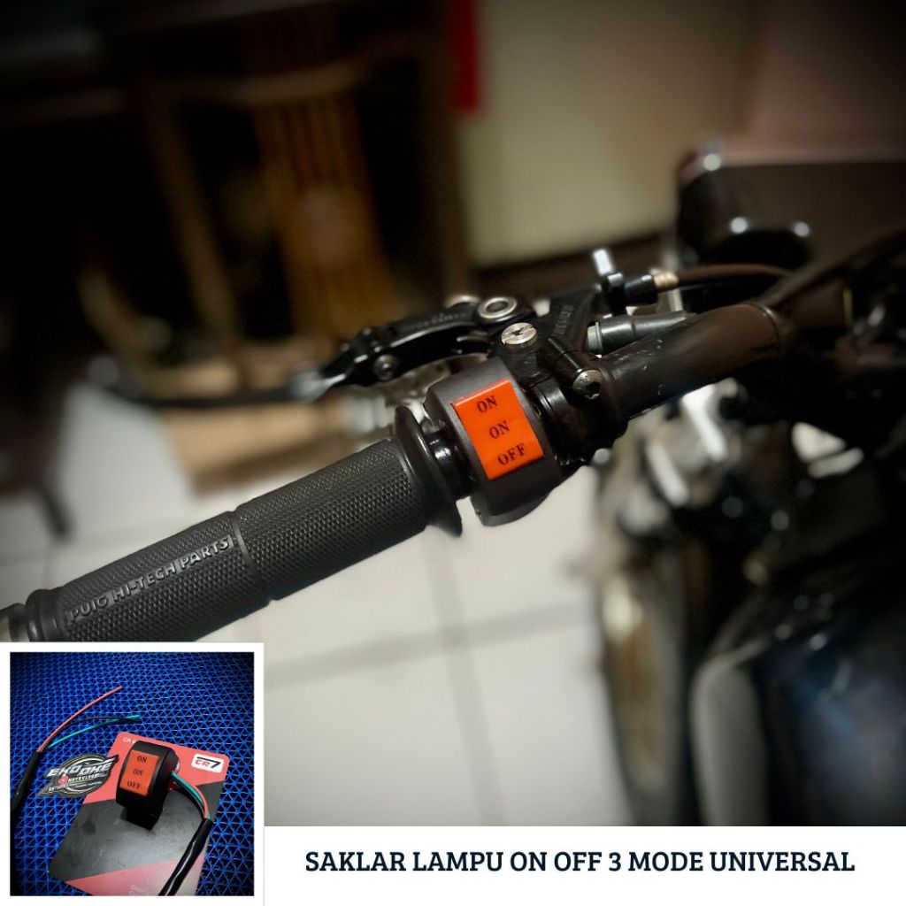 Jual SAKLAR LAMPU ON OFF 2 MODE / 3 MODE UNIVERSAL TERBAIK | Shopee ...