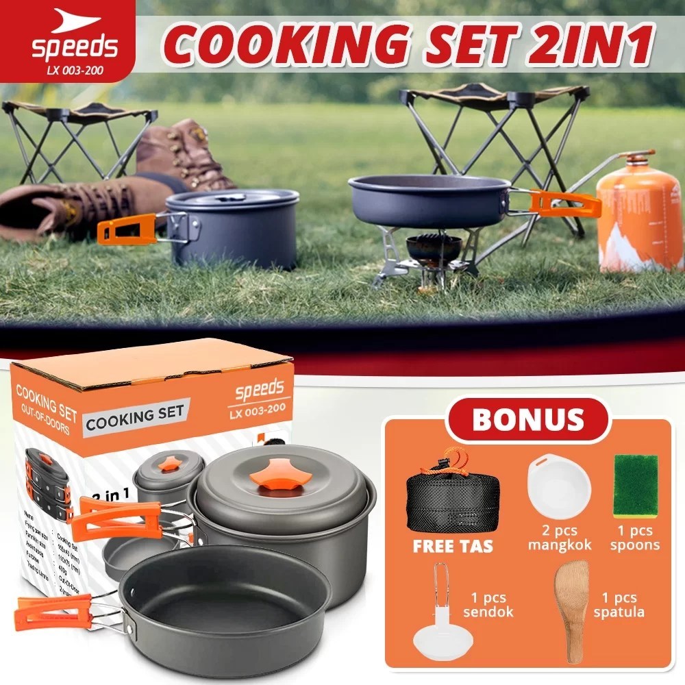 Jual Speeds Alat Masak Mini Camping Portable Cooking Set Outdoor ...
