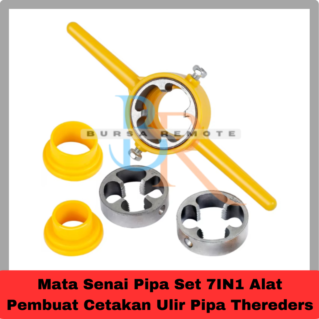 Jual Mata Senai Pipa Set 7IN1 Alat Pembuat Cetakan Ulir Pipa Thereders ...