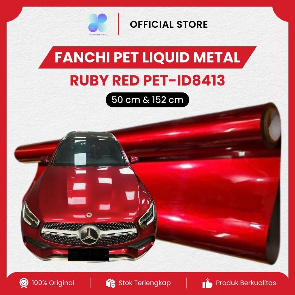Jual Fanchi Stiker Skotlet PET Merah Ruby Red Decal Motor Mobil Keren ...