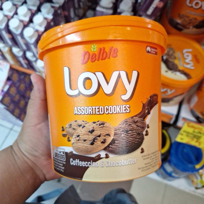Jual delbis LOVY Cookies 2x140gr ember | Shopee Indonesia