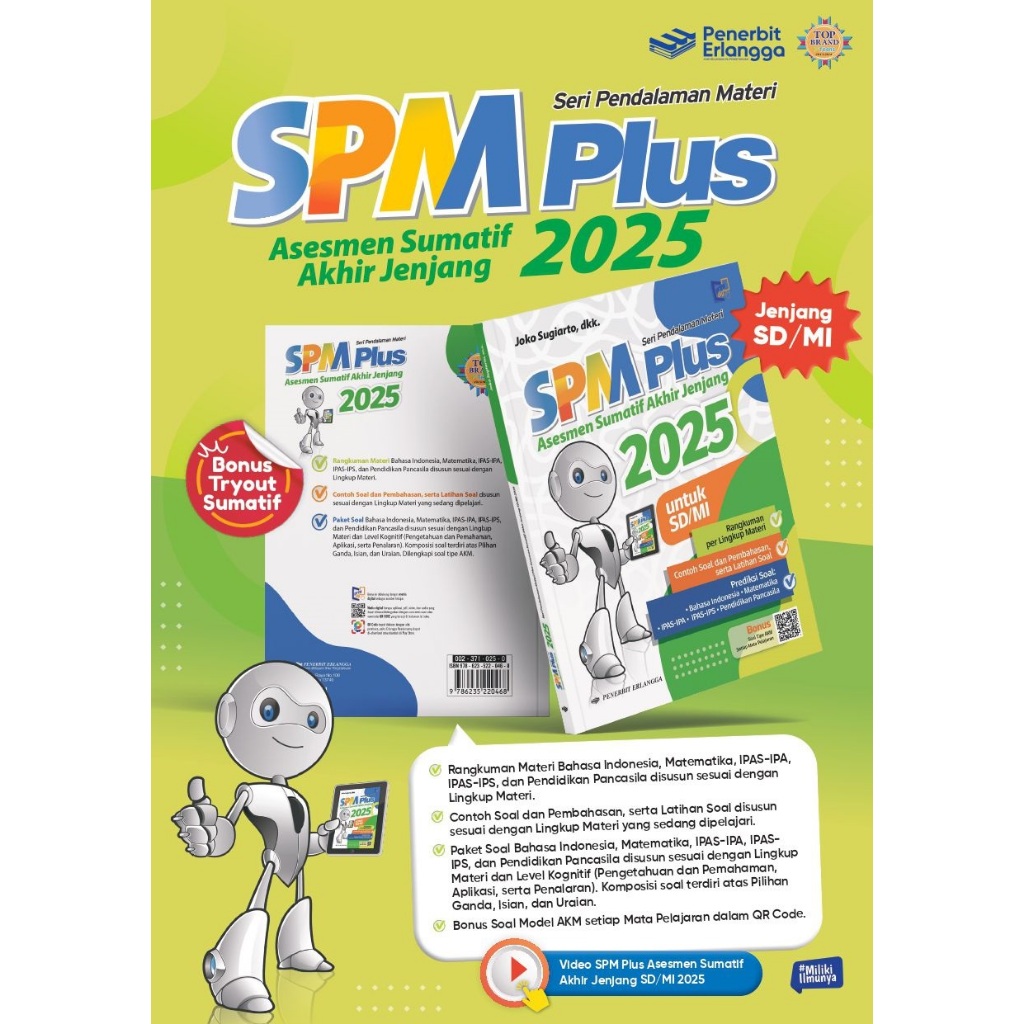 Jual BUKU SPM PLUS ASESMEN SUMATIF AKHIR JENJANG SD/MI 2025 - Penerbit Erlangga | Shopee Indonesia