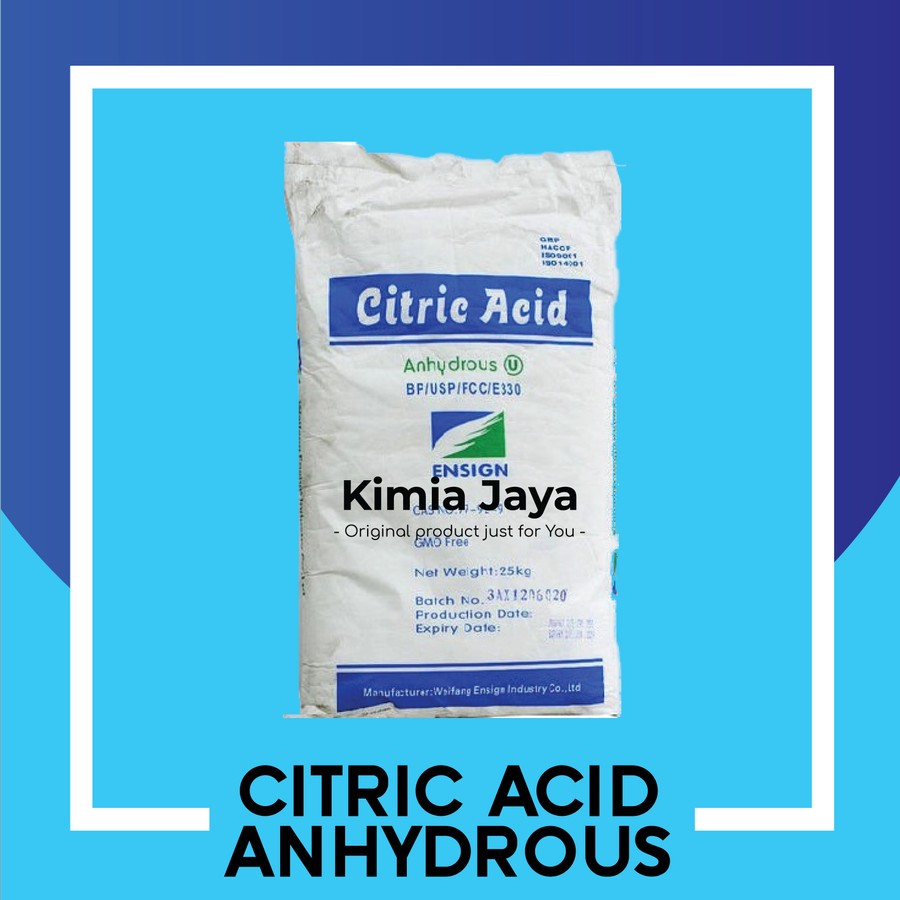Jual Citric Acid Citrun Asam Sitrat Anhydrous 25 KG | Shopee Indonesia