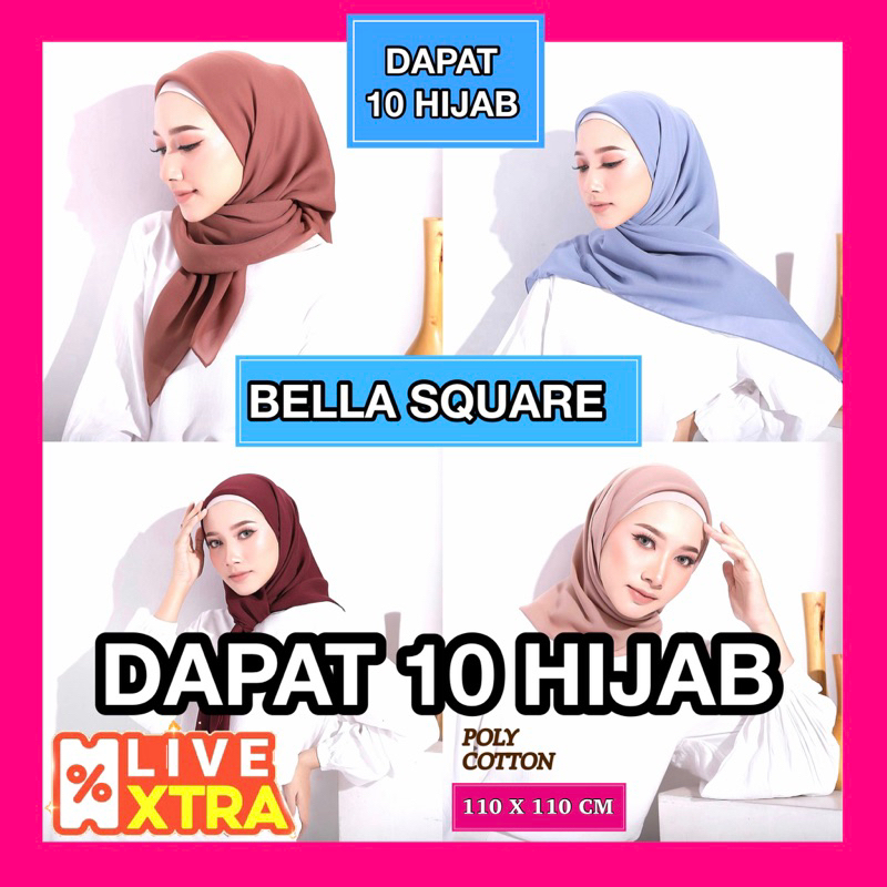 Jual 20 ATAU 10 BELLA SQUARE POLYCOTTON PREMIUM JAHITAN BY BELLA SQUARE ...