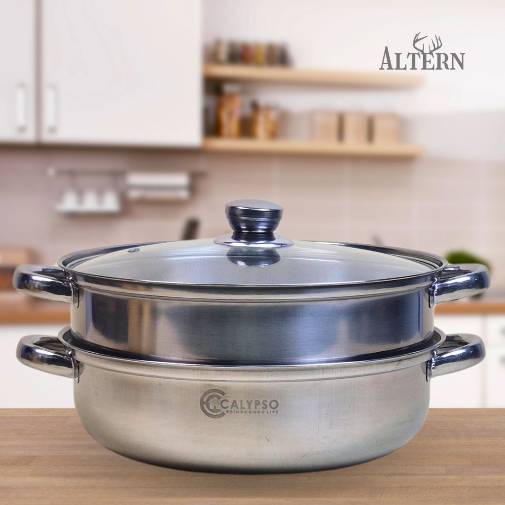 Jual Calypso Panci Kukus Panci Steamer 2 Susun 28cm Stainless Steel ...