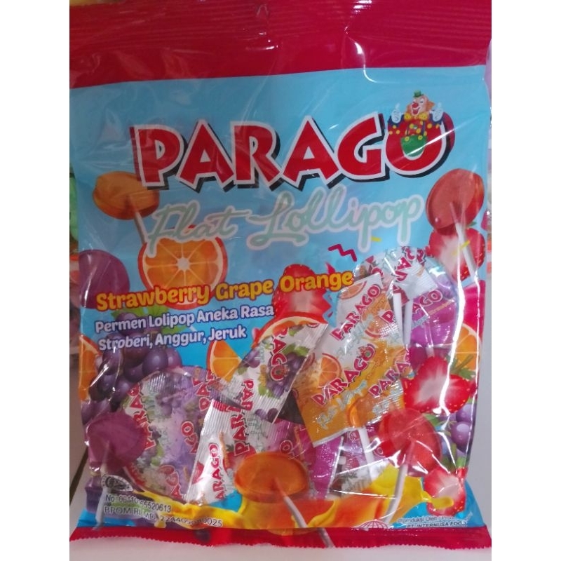 Jual permen parago flat Lollipop isi 25 pcs | Shopee Indonesia