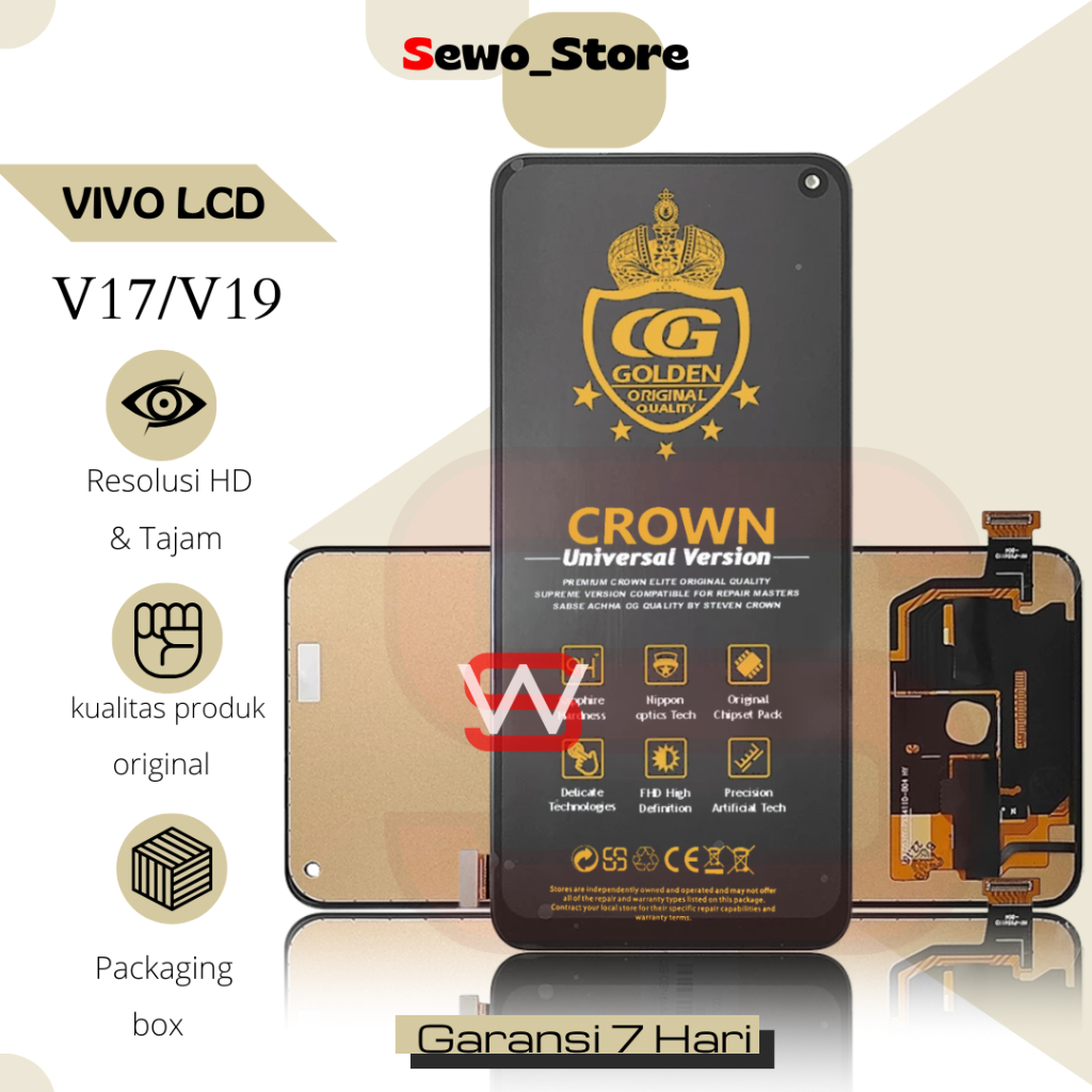 Jual LCD TOUCHSCREEN VIVO V17 / V19 / 1919 ORIGINAL FULLSET COMPLETE ...