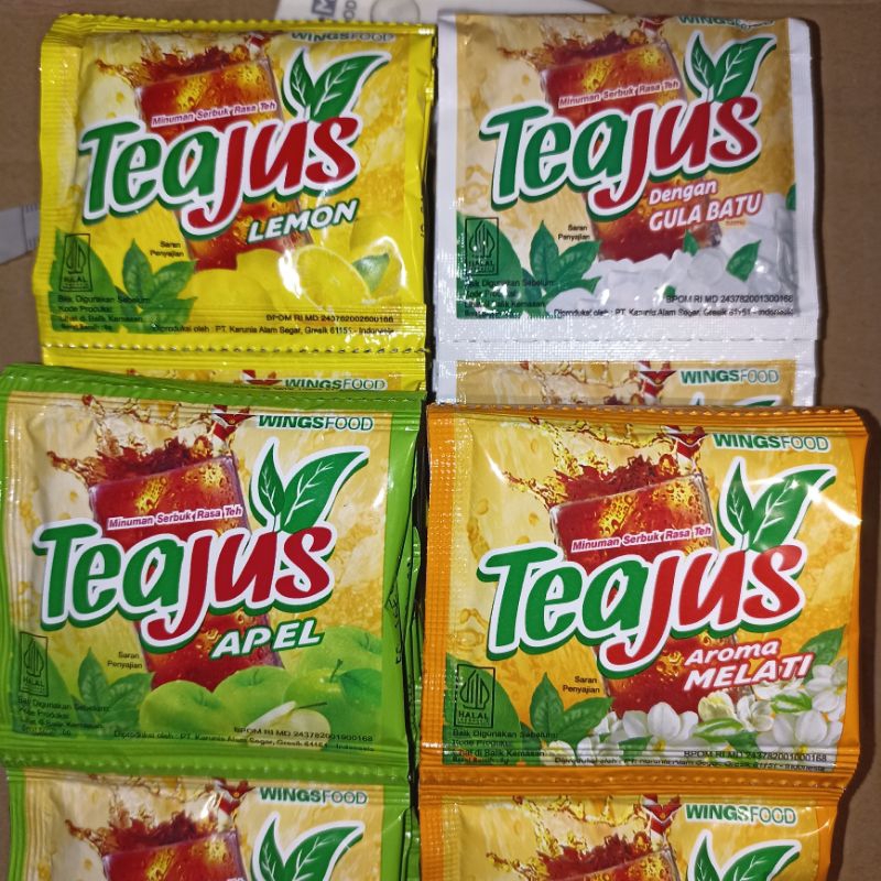 Jual TEA JUS all variant 1 RENCENG ISI 10 | Shopee Indonesia