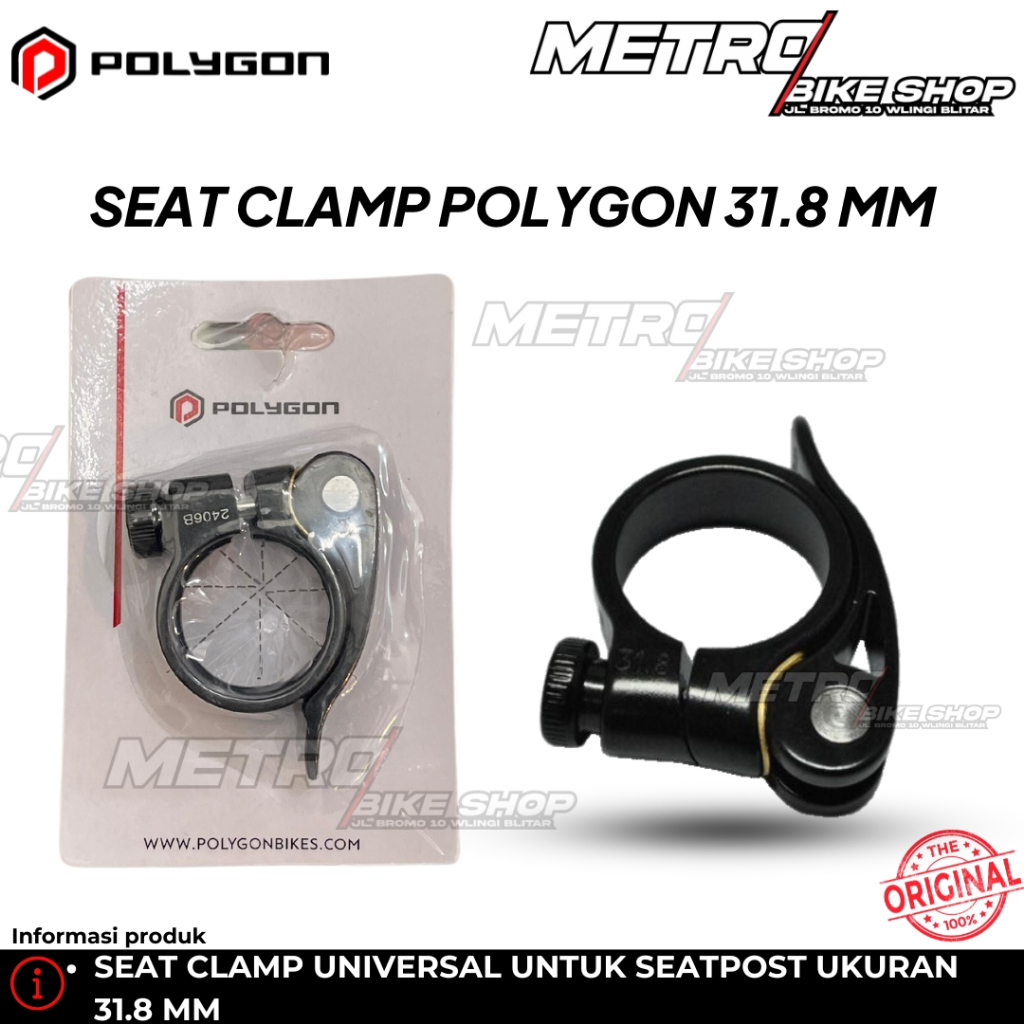 Jual Seat Clamp Sepeda Polygon klem sadel sepeda 31.8 mm seatclamp ...