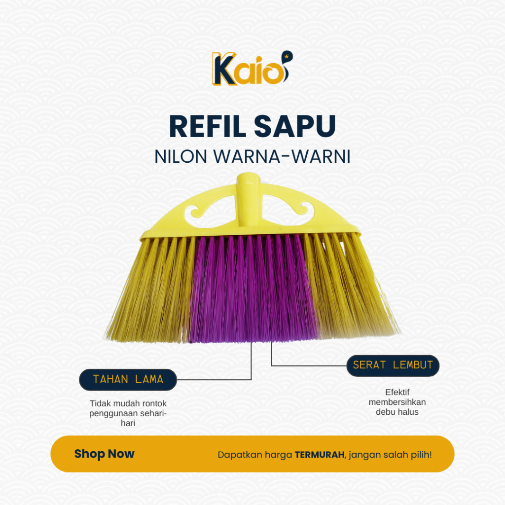 Jual REFILL ALAT KEBERSIHAN TANPA GAGANG / REFILL SAPU NILON / REFILL ...