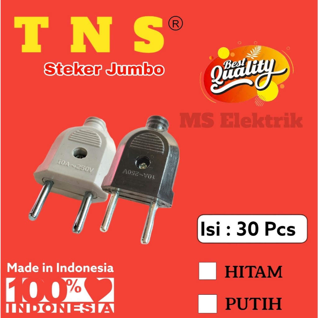 Jual TNS Steker Colokan Gepeng Murah Bahan Premium Best Quality ( Harga ...