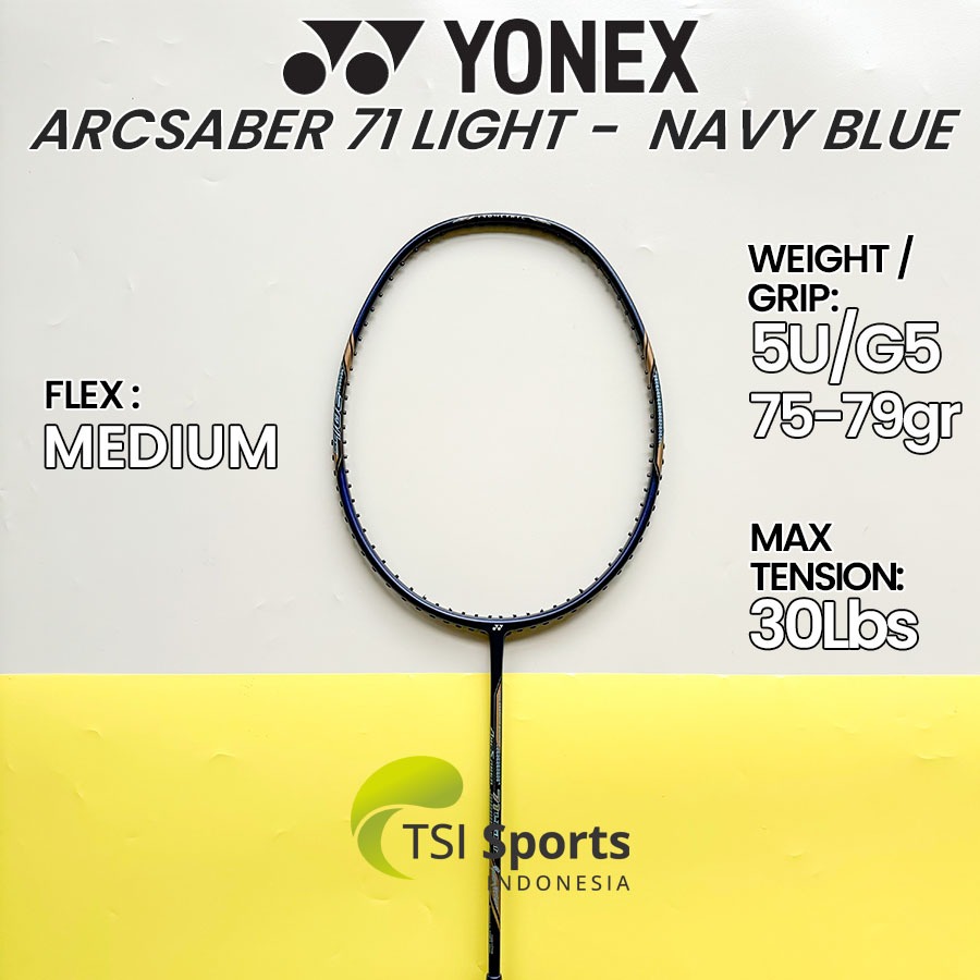 Jual Raket Badminton Yonex Arcsaber 71 Light Rudy Hartono Series / Navy ...