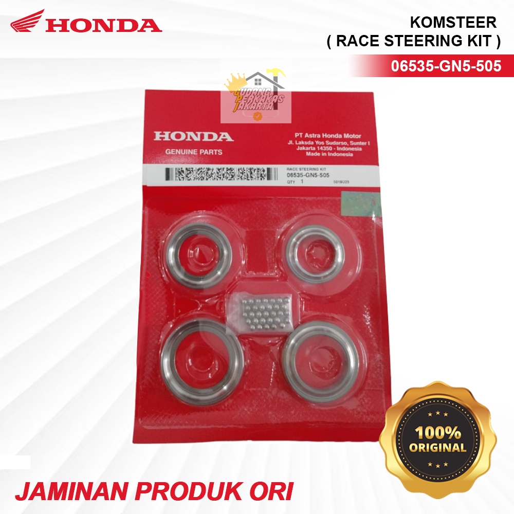 Jual ORIGINAL AHM RACE STEERING KIT / KOMSTIR MOTOR HONDA BEAT, VARIO ...