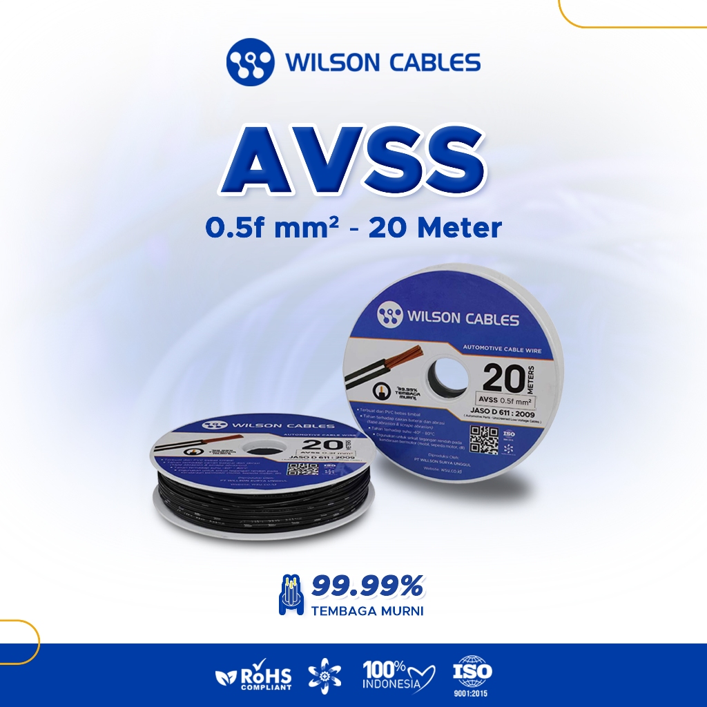 Jual WILSON CABLES - AVSS 0.5f mm² (20 Meter) - Kabel Otomotif Tembaga ...