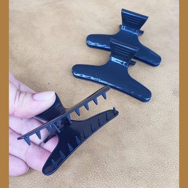 Jual Jepit Rambut Salon Parting Gigi Hitam isi 3 (Jepit Gigi isi 3pc ...