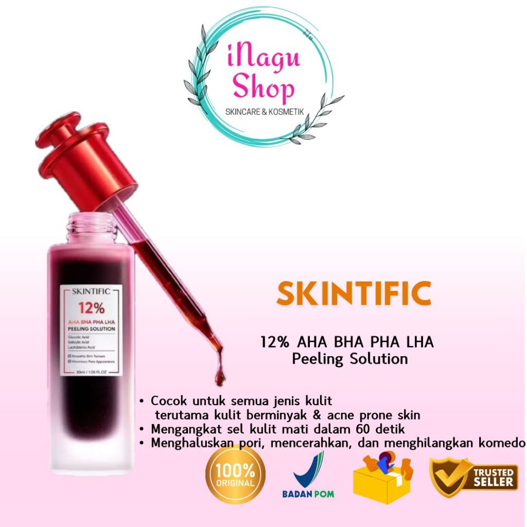 Jual Skintific 12% AHA BHA PHA LHA Peeling Solution 30ml | Shopee Indonesia
