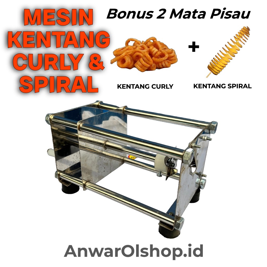 Jual Mesin Kentang Curly Terbaru / Alat Potong Kentang/ Mesin Kentang ...