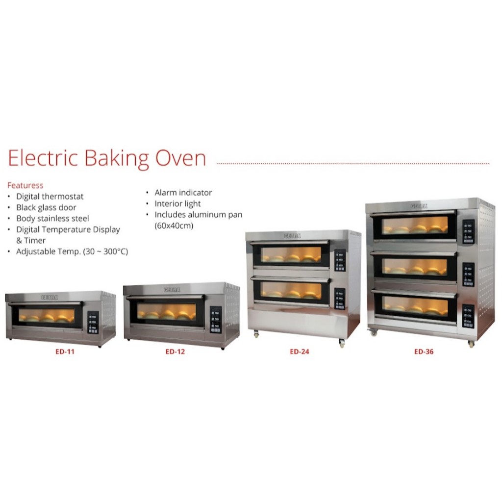 Jual Getra Electric Baking Oven Digital ED-11 / Oven Listrik Digital ...