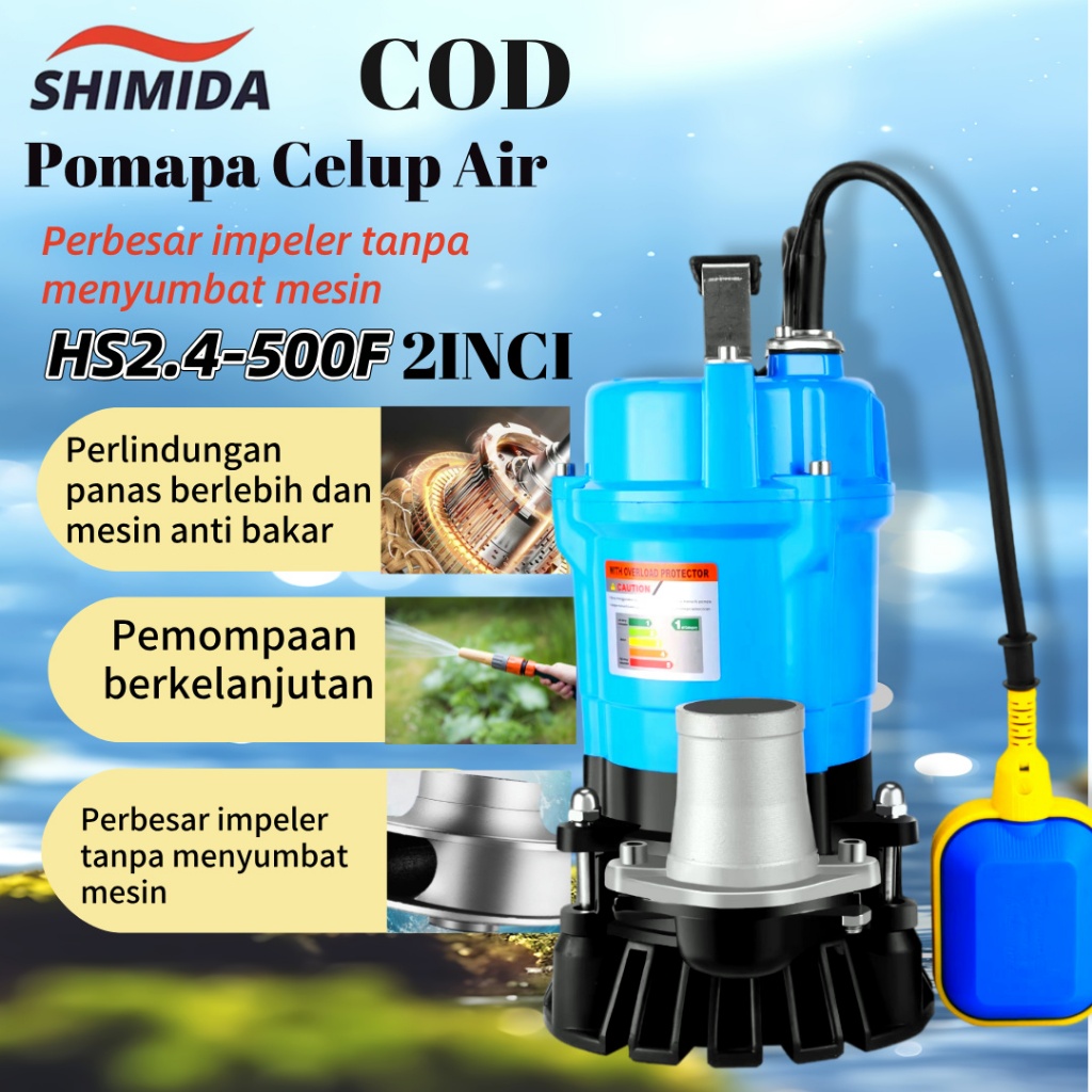 Jual Pompa Celup Air Kotor Sepenuhnya otomatis 500W 2inc Pompa kolam ...