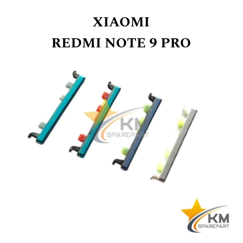Jual Tombol Volume Luar Xiaomi Redmi Note 9 Pro Keypad Pernik Rubber ...