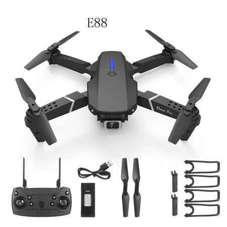 Jual Toy Studio Smart Drone E88 4k HD Camera Shoot Original Indoor ...
