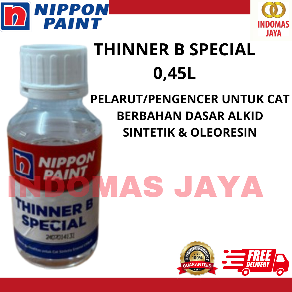 Jual Thinner Nippon Thinner B Special Nippon Paint Thinner Alkyd - 0,45L Pengencer Cat Minyak ...