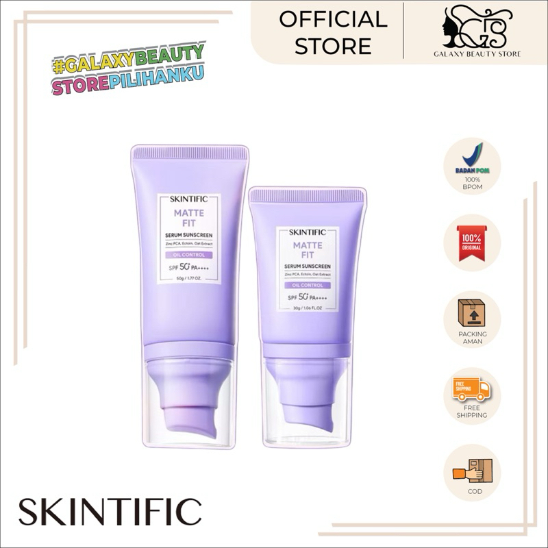 Jual SKINTIFIC Matte Fit Serum Sunscreen SPF 50 PA++++ 30g / 50g ...