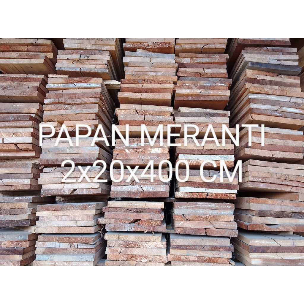 Jual KAYU PAPAN MERANTI (MC) Uk : 2 x 20 x 400 CM (HARGA / KUBIK ...