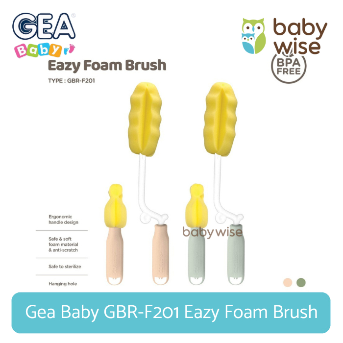 Jual Gea Baby GBR-F201 Eazy Foam Brush - Botol Penyikat Botol Susu ...