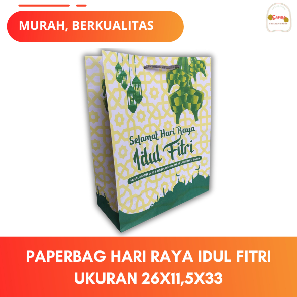 Jual Paper Bag Hari Raya Idul Fitri Uk 26x11,5x33 / TAS HARI RAYA | Shopee Indonesia