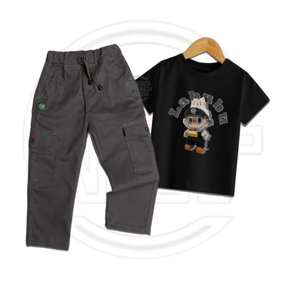 Jual Setelan Anak Baju Labubu Celana Cargo Panjang Laki Laki Laki 3-12 Tahun Premium | Shopee ...