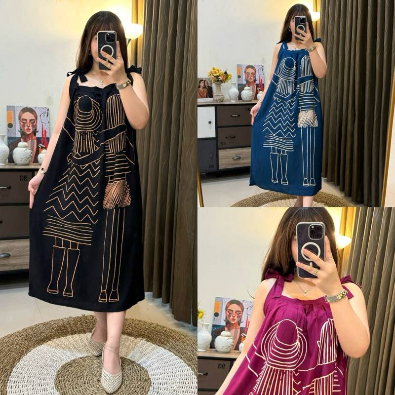 Jual Daster Dress Yukensi Tali Bestie | Shopee Indonesia