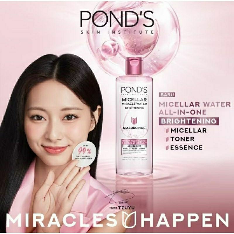 Jual Ponds Micellar Water brightening 235ml | Shopee Indonesia