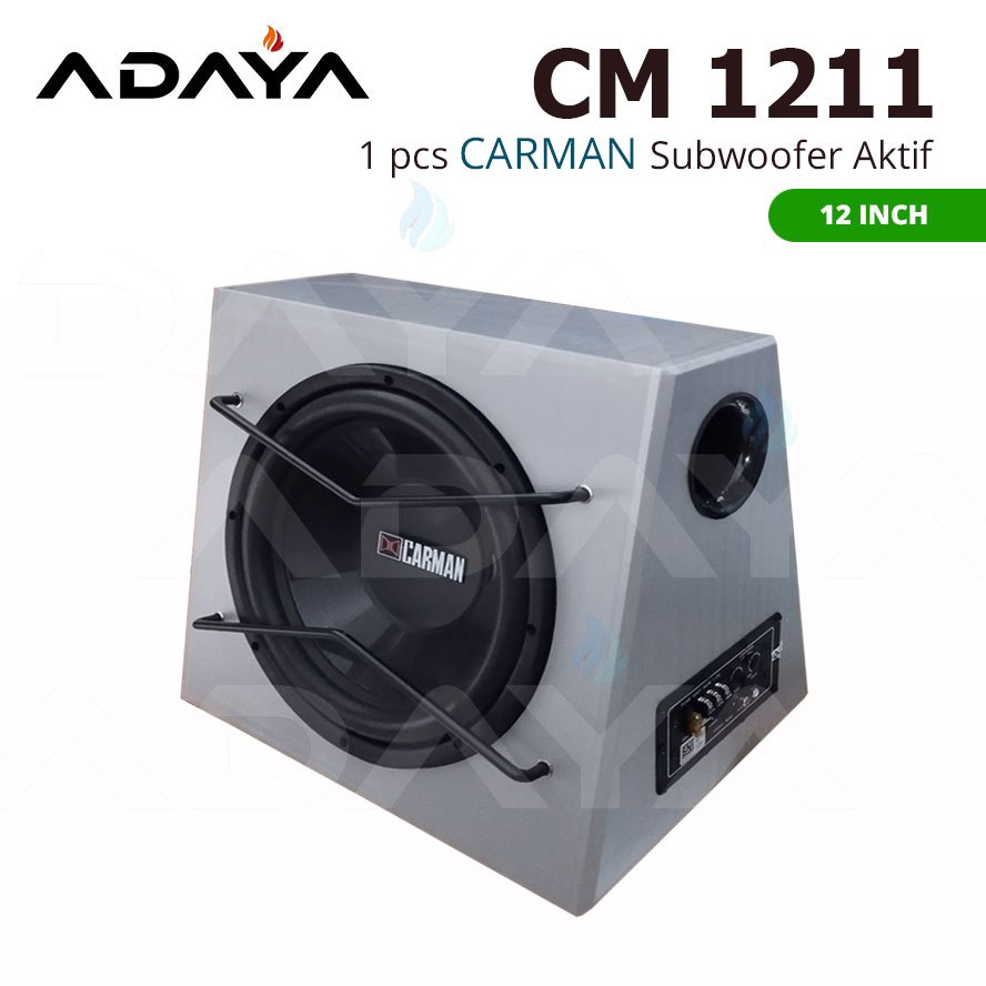 Jual Subwoofer Aktif 12 inch Bass Box Mobil CARMAN CM 1211 | Shopee Indonesia
