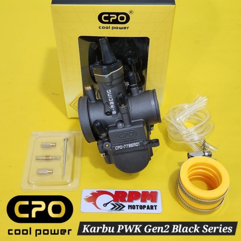 Jual Karburator PWK Gen2 Karbu 24 26 28 Black Series CPO Cool Power Original | Shopee Indonesia